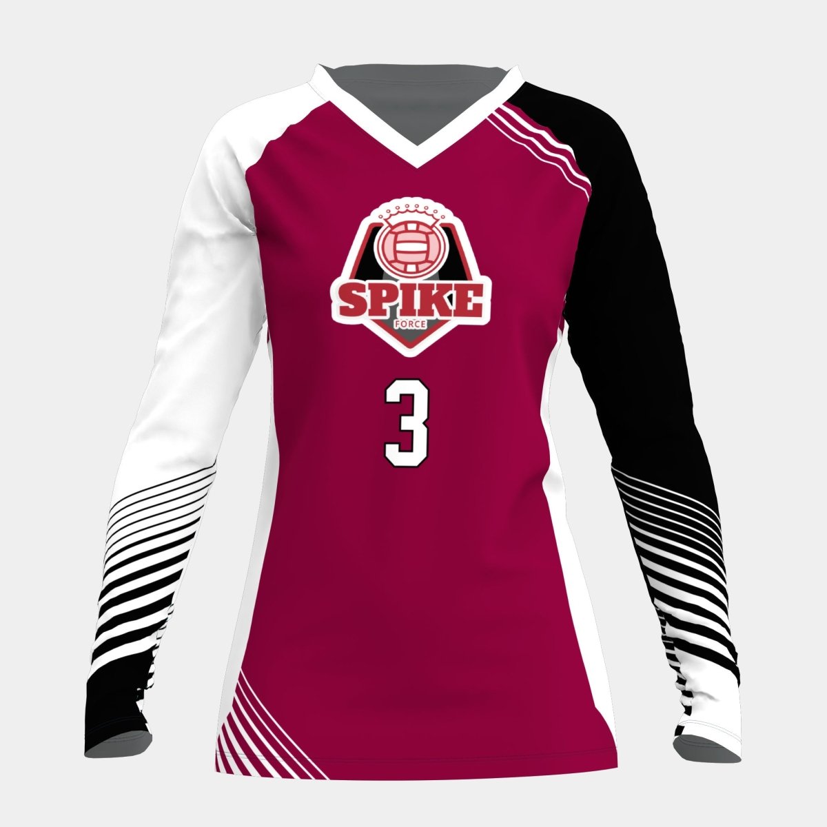 Spike Storm Long Sleeve Volleyball Shirt for Women – Kit Designer